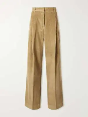 RÓHE Ted Cotton-corduroy Wide-leg Pants - Beige