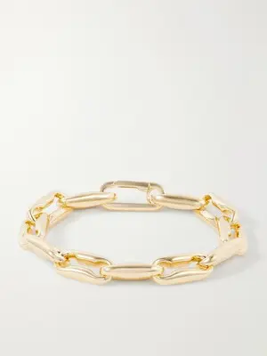 MARTHA CALVO 14kt -plated Brass Bleecker Link Bracelet - Gold