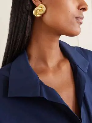 MARTHA CALVO Amina 14-karat -plated Earrings
