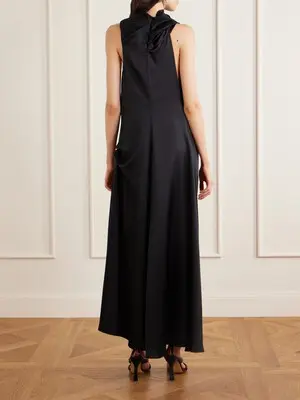HEIRLOME Kate Silk-satin Maxi Dress