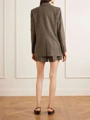 BLAZÉ MILANO Everyday Checked Wool And Cashmere-blend Jacket