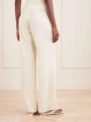 Johanna Ortiz Laidback Energy Satin-jacquard Flared Pants
