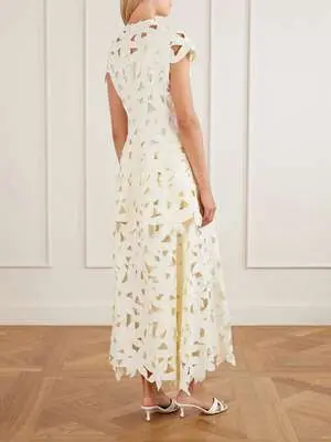 Simkhai Broderie Anglaise Crepe Gown