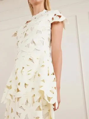 Simkhai Neve" Broderie Anglaise Crepe Gown