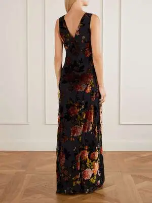 Anna Sui Velvet Devoré Maxi Dress