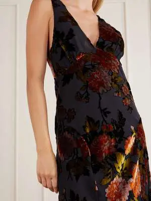Anna Sui Velvet Devoré Maxi Dress