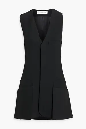 Victoria Beckham Crepe Mini Dress - Black