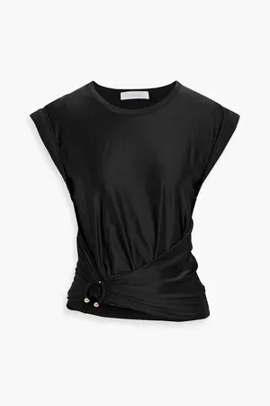 Rabanne Embellished Satinjersey Top
