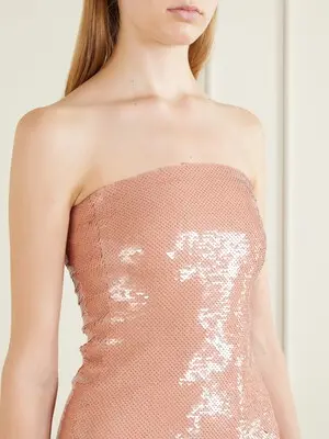 DIMA AYAD Sequined Cloqué Gown