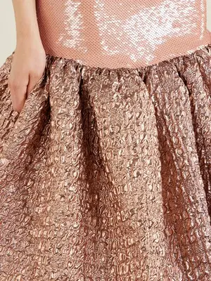 DIMA AYAD Sequined Cloqué Gown