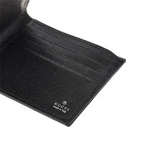Gucci Bi-fold Wallet With Lacquered Gg Detail