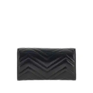 Gucci Leather Gg Marmont Wallet