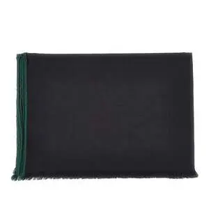 Gucci Jacquard Silk And Wool-blend Scarf - Black