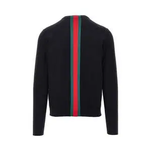 Gucci Knitted Weater With Web Ribbon