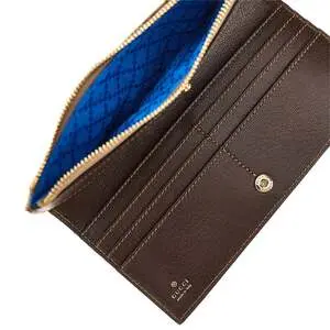 Gucci Original Gg Wallet With Logo Plate
