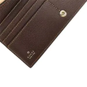 Gucci Original Gg Wallet With Logo Plate