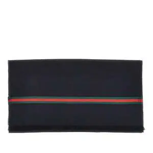 Gucci Silk And Wool Scarf - Blue