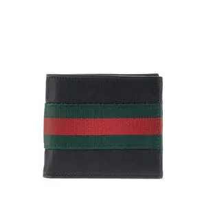 Gucci Leather Bi-fold Wallet - Black
