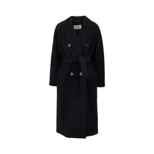 Max Mara Midi Double-breasted Coat - Black