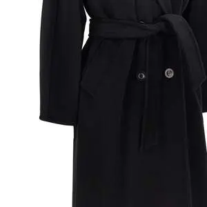 Max Mara Midi Double-breasted Coat - Black