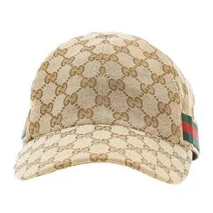 Gucci Gg Monogram Baseball Cap - Beige