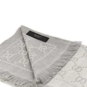 Gucci Gg Jacquard Wool Scarf