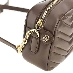 Gucci Quilted Leather Gg Marmont Bag