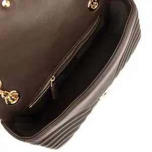 Gucci Gg Marmont' Nappa Leather Shoulder Bag - Brown