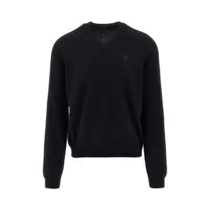 Gucci Cashmere Sweater With Logo Embroidery