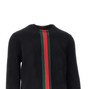 Gucci Cashmere Sweater With Web Ribbon
