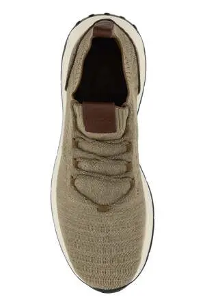 TOD'S Cappuccino Fabric Sneakers