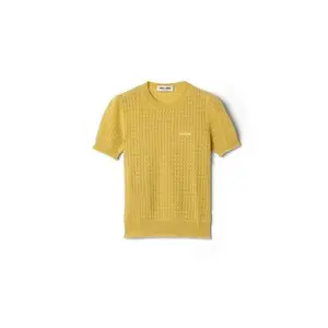 Miu Miu Cashmere And Silk Sweater - Yellow