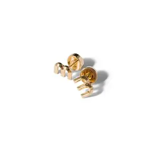 Miu Miu Metal Earrings - Gold