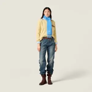 Miu Miu Five-pocket Denim Jeans - Navy
