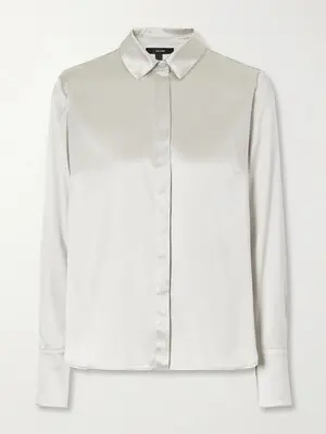 THE PARK Bonnie Silk-blend Shirt