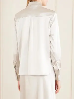 THE PARK Bonnie Silk-blend Shirt
