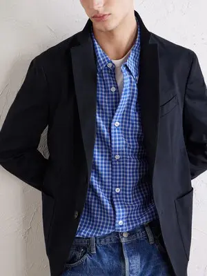 SLOWEAR Stretch-cotton Gabardine Suit Jacket