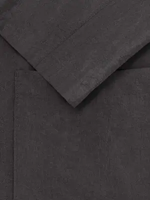 LEMAIRE Double-breasted Silk-blend Suit Jacket - Brown