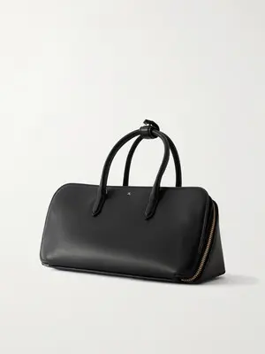 Alaïa Delta Small Leather Shoulder Bag - Black