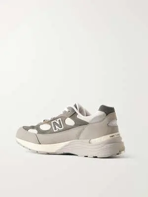 NEW BALANCE 992 Suede-trimmed Mesh Sneakers