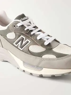 NEW BALANCE 992 Suede-trimmed Mesh Sneakers