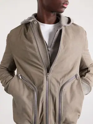 Rick Owens Bauhaus Leather Zip-up Flight Jacket
