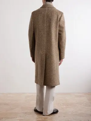 Massimo Alba Mercury Herringbone Virgin Wool Coat