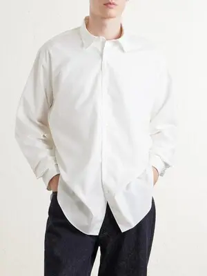 A.PRESSE Cotton-poplin Shirt