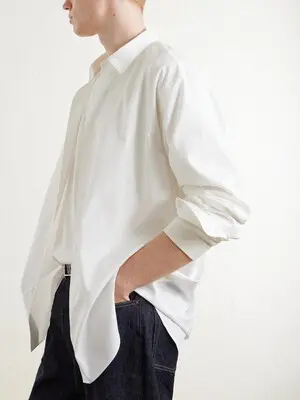 A.PRESSE Cotton-poplin Shirt