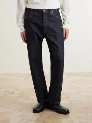 A.PRESSE Tapered Indigo Denim Jeans