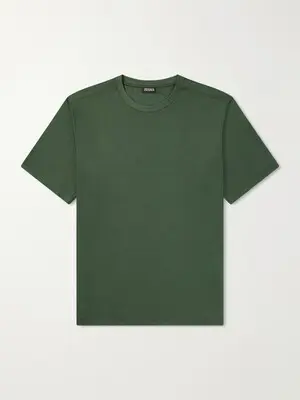 Zegna Cotton-jersey T-shirt - Green