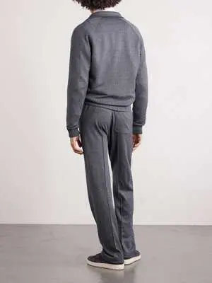 TOM FORD Herringbone Cotton, Wool And Silk-blend Jacket