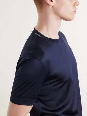 Dolce & Gabbana Silk-jersey T-shirt - Navy