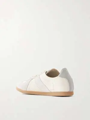 MAISON MARGIELA Replica Suede-trimmed Leather Sneakers